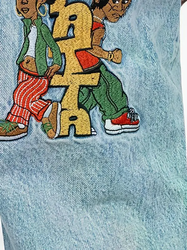 PATTA Embroidered Logo Jeans