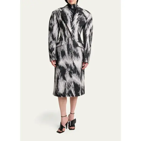 Givenchy Animal Hair Cocoon Coat