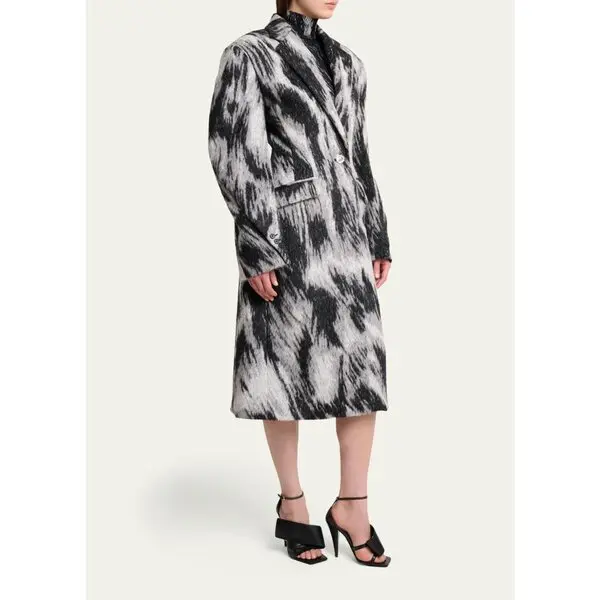 Givenchy Animal Hair Cocoon Coat