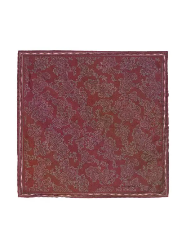 Brunello Cucinelli Paisley-design Silk Scarf