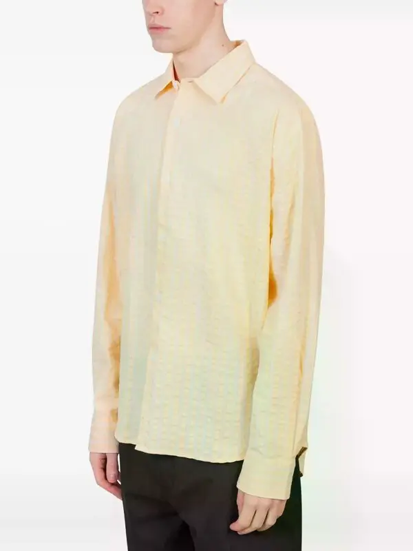 VOUS DÉCIDEZ Seersucker Striped Shirt