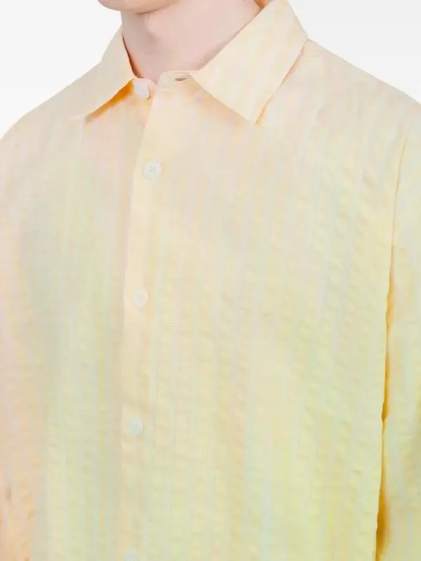 VOUS DÉCIDEZ Seersucker Striped Shirt