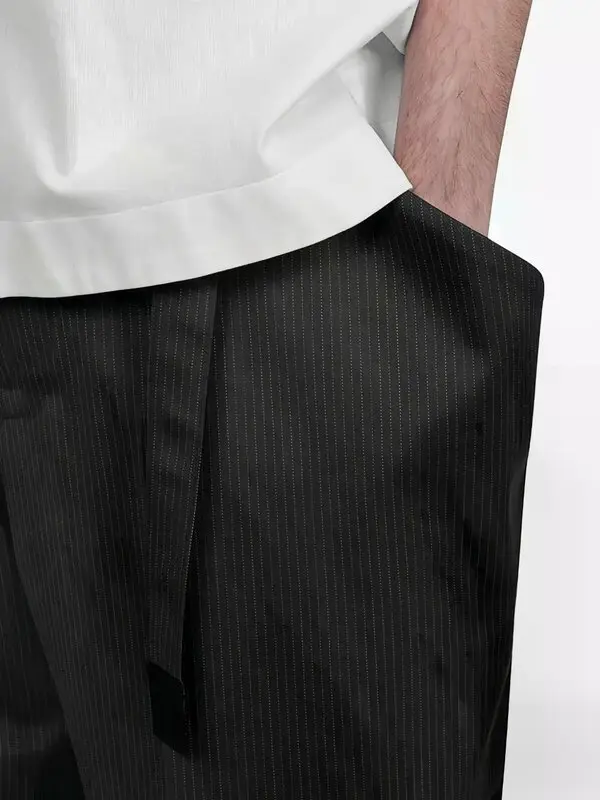 Sacai Pinstripe Wool Trousers