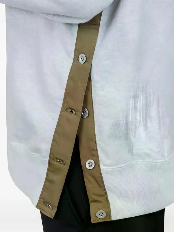 Comme Des Garçons Button Detailed Crew-neck Sweatshirt