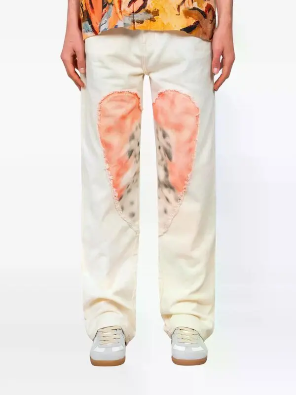 CARNE BOLLENTE Osiris Heart-patch Trousers - Neutrals