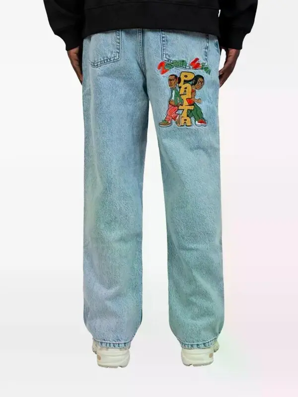 PATTA Embroidered Logo Jeans