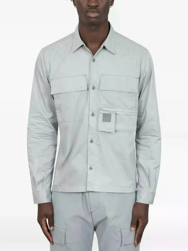 C.P. COMPANY Multi-pocket Organic-cotton Shirt - Grey