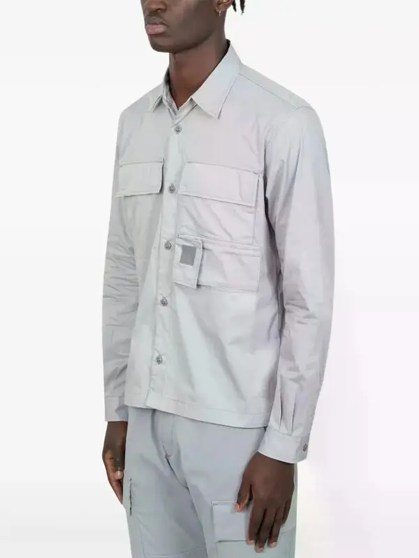 C.P. COMPANY Multi-pocket Organic-cotton Shirt - Grey