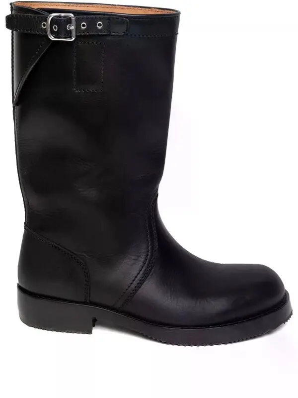 Dries Van Noten Buckle Leather Boots