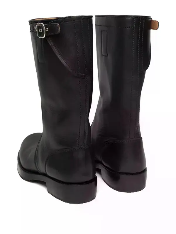 Dries Van Noten Buckle Leather Boots