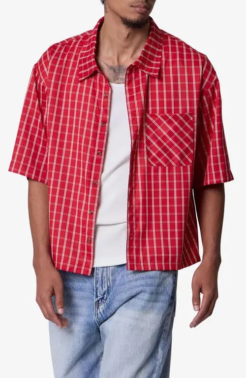 Mnml Stripe Crispy Poplin Short Sleeve Button-up Shirt
