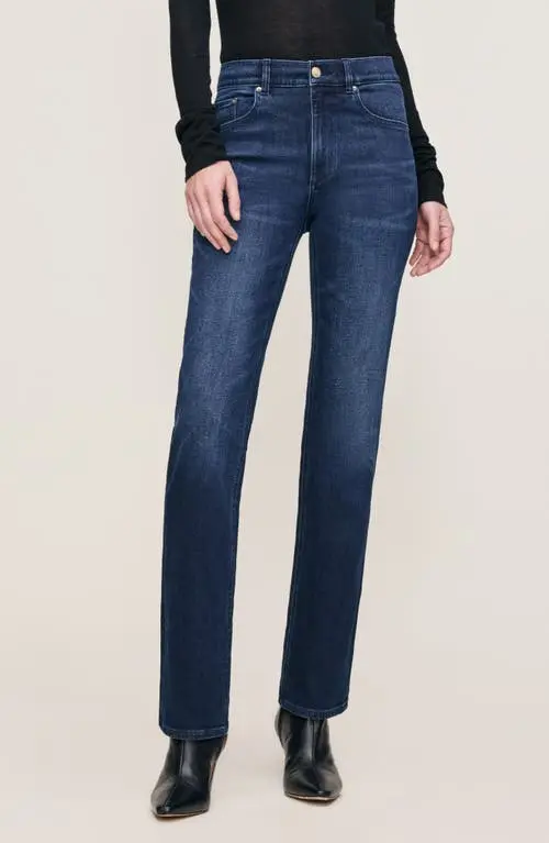 DL1961 Patti High-rise Straight Leg Jeans - Blue Cave