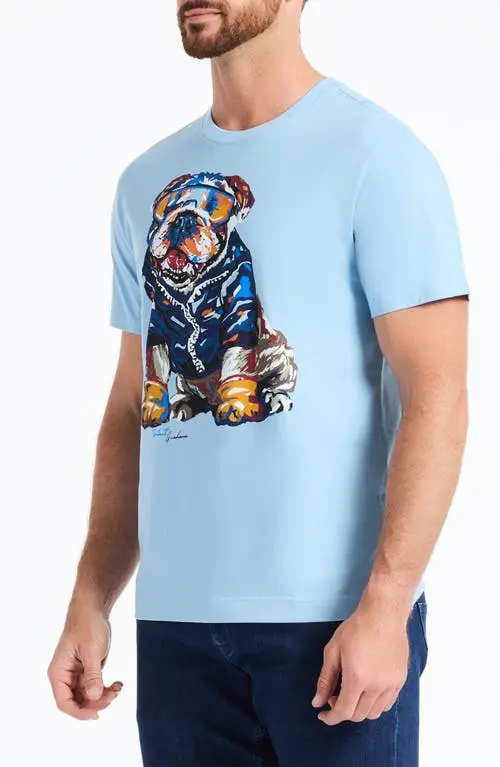 Robert Graham Chill Bulldog Cotton Graphic T-shirt