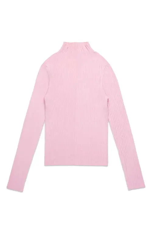 Deluc Funnel Neck Sweater - Pink