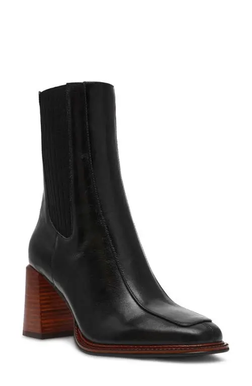 Steve Madden Downtown Chelsea Boot - Black Leather