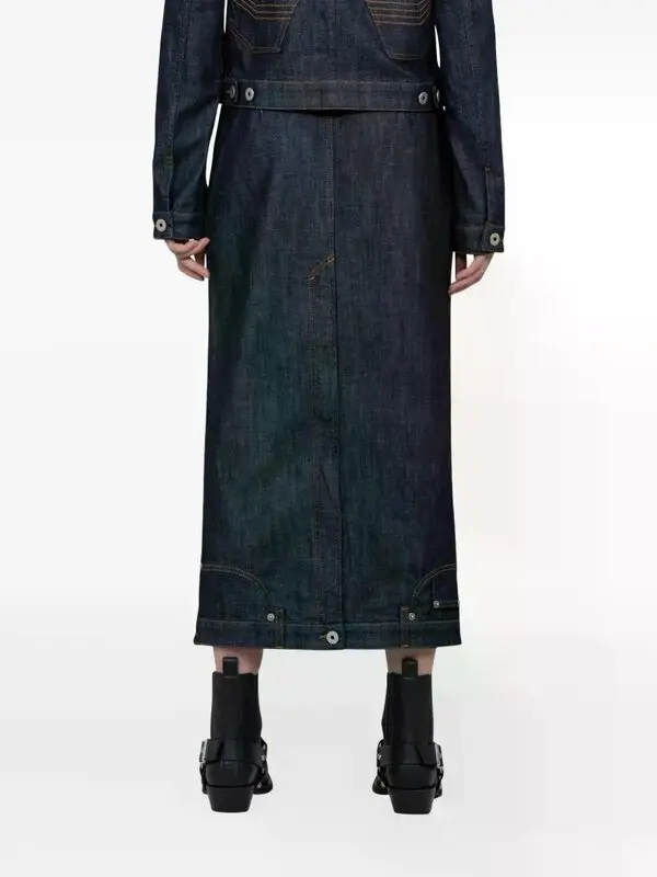 JEAN PAUL GAULTIER Straight Denim Skirt