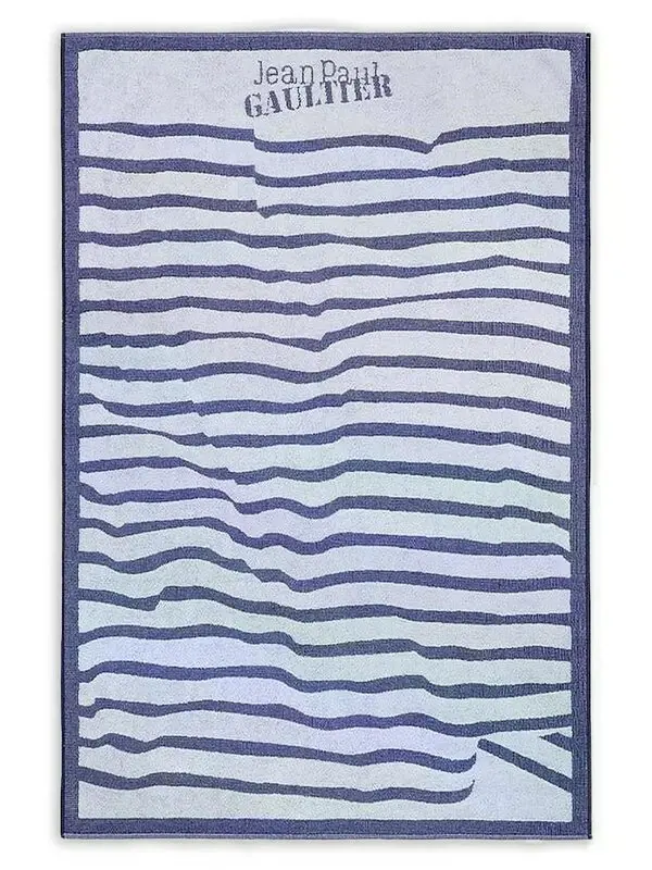 Jean Paul Gaultier Striped Beach Towel - White