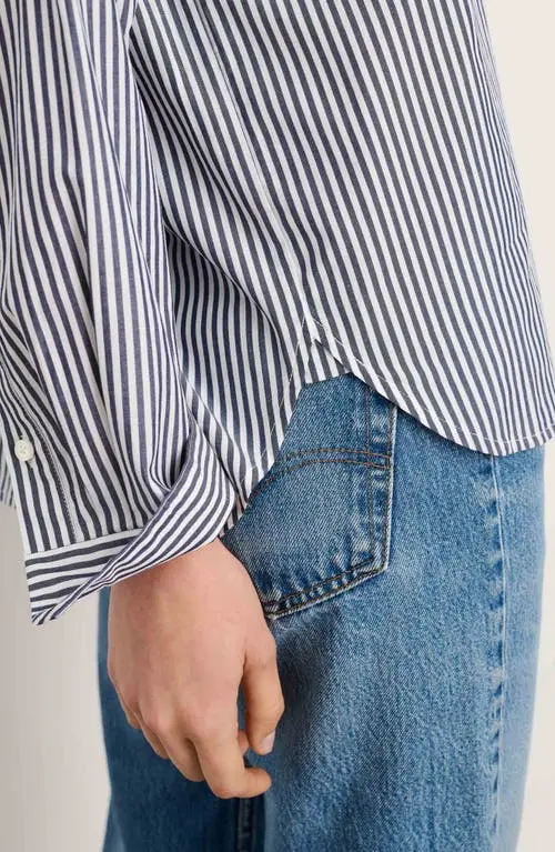 ALEX MILL Stripe Cotton Button-up Shirt