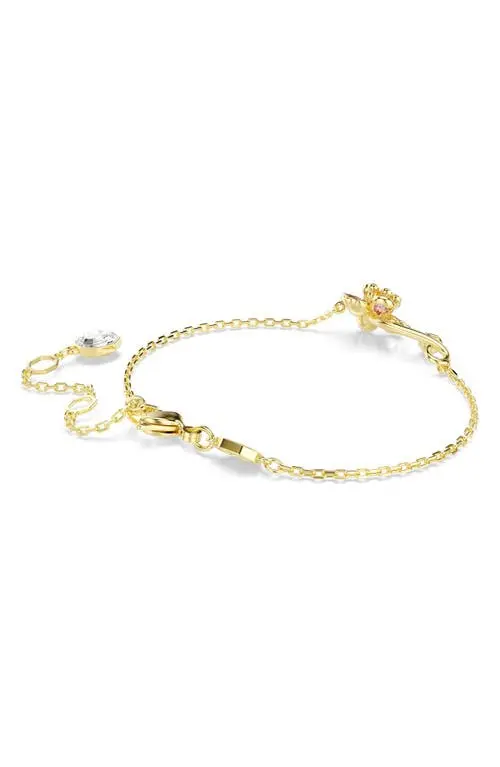 SWAROVSKI Idyllia Crystal Flower Bracelet - Gold/multi