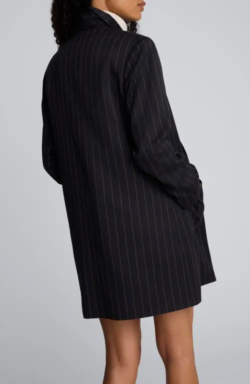 KENNETH COLE Pinstripe Open-front Jacket