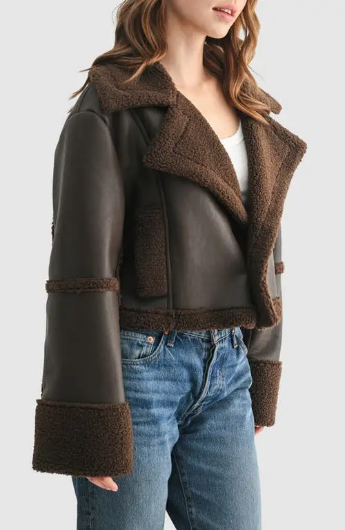 ALL IN FAVOR Faux Shearling Jacket