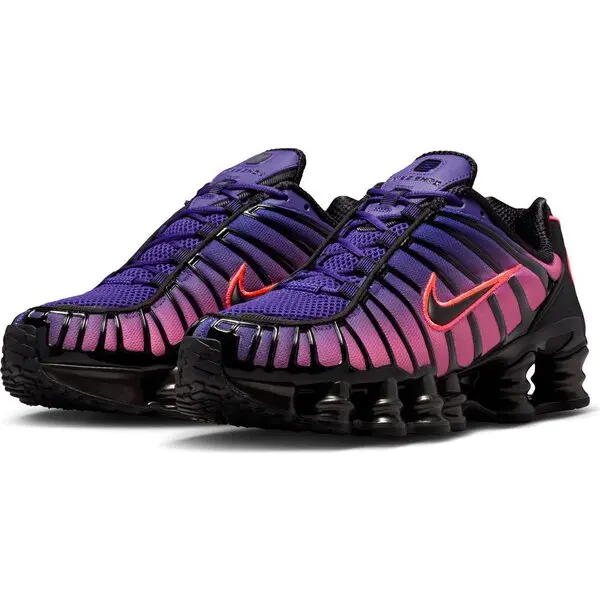 Nike Shox Tl Sneaker - Court Purple/hot Lava/black