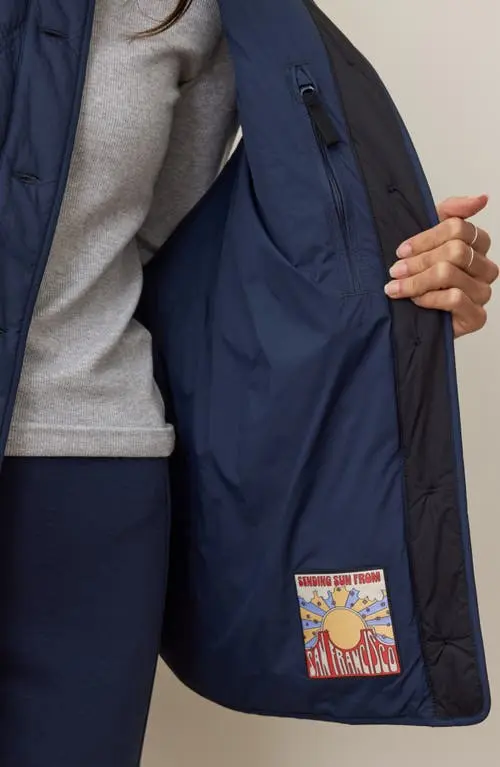 Marine Layer Marina Quilted Vest - Navy