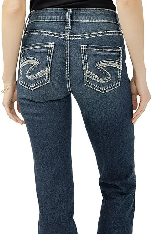 SILVER JEANS CO. Suki Curvy Mid Rise Slim Bootcut Jeans - Taylor