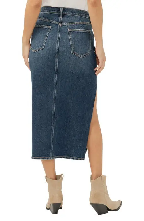 SILVER JEANS CO. Denim Midi Skirt