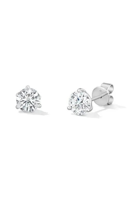 Hearts On Fire Diamond Stud Earrings - 18k White Gold