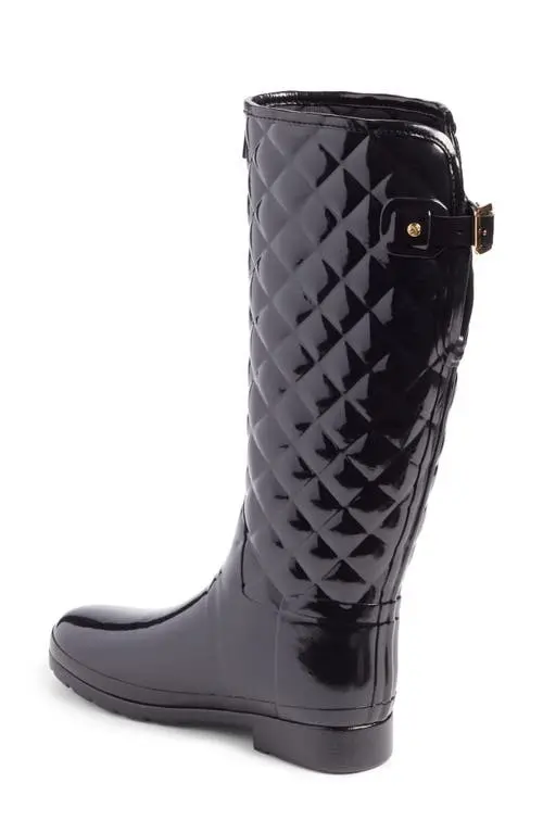 Hunter Original Refined High Gloss Quilted Rain Boots