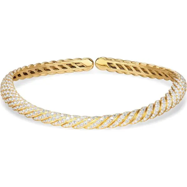 David Yurman Sculpted Cable Flex Necklace - Gold