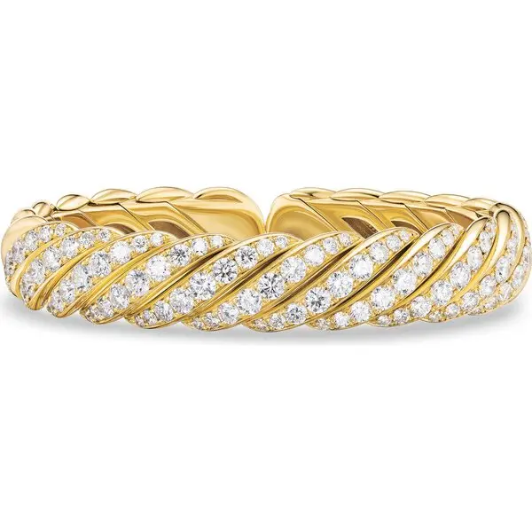 David Yurman Sculpted Cable Flex Bracelet - Gold