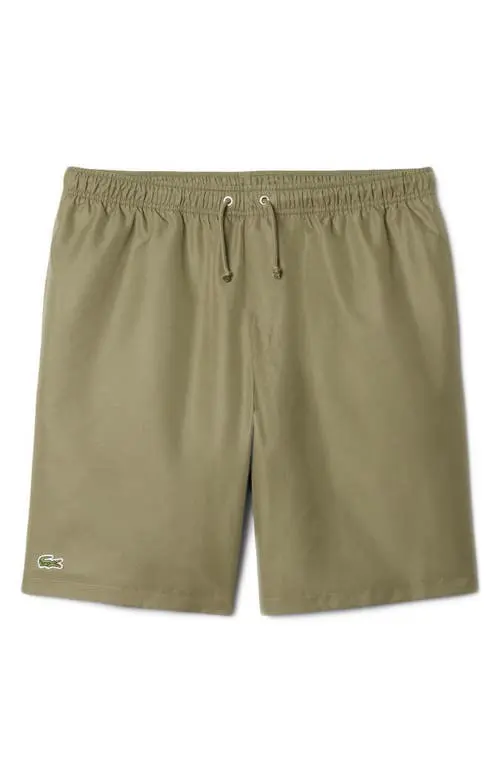 Lacoste Sport Diamante Drawstring Athletic Shorts - E9f Olive