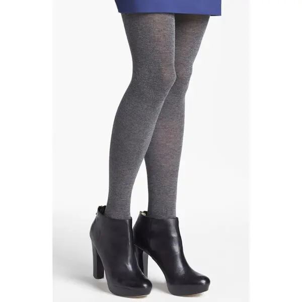 Nordstrom Halogen® Sweater Tights - Charcoal