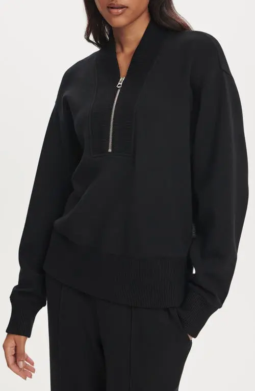 Varley Sally Half Zip Sweatshirt - Black