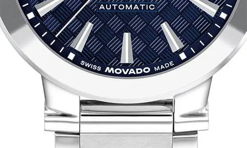 Movado Swiss Automatic Bracelet Watch - Blue