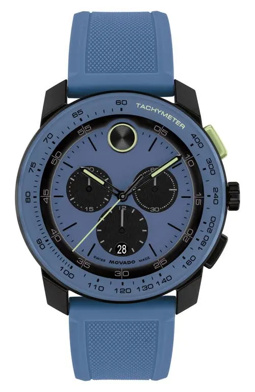 Movado Bold Tr90 Chronograph Strap Watch - Blue