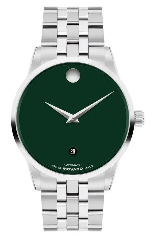 Movado Museum Classic Automatic Bracelet Watch - Green