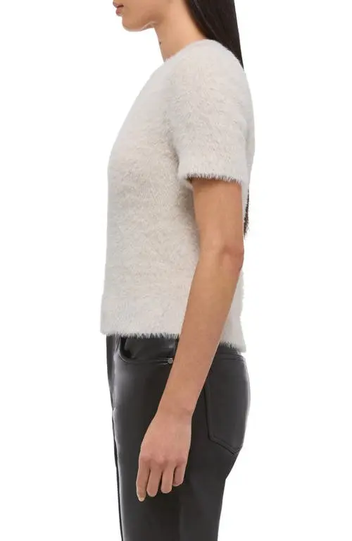 Helmut Lang Eyelash Faux Fur Crop Top