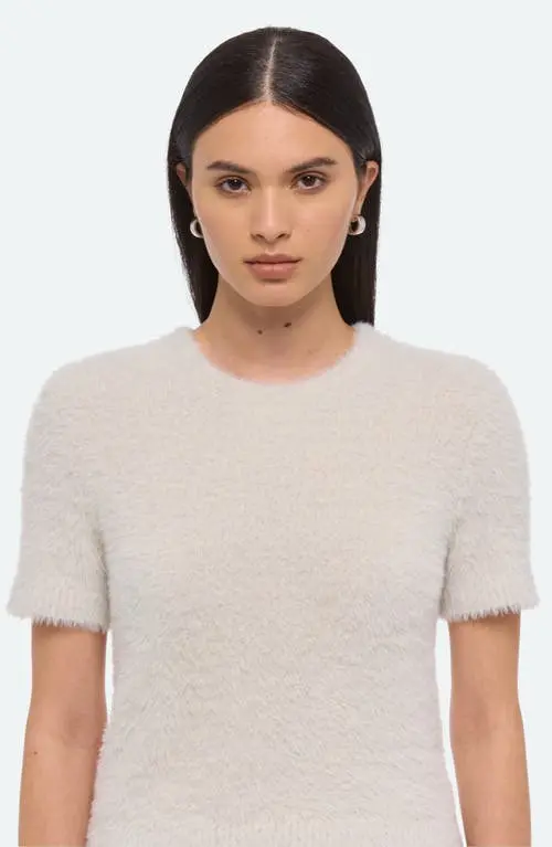 Helmut Lang Eyelash Faux Fur Crop Top