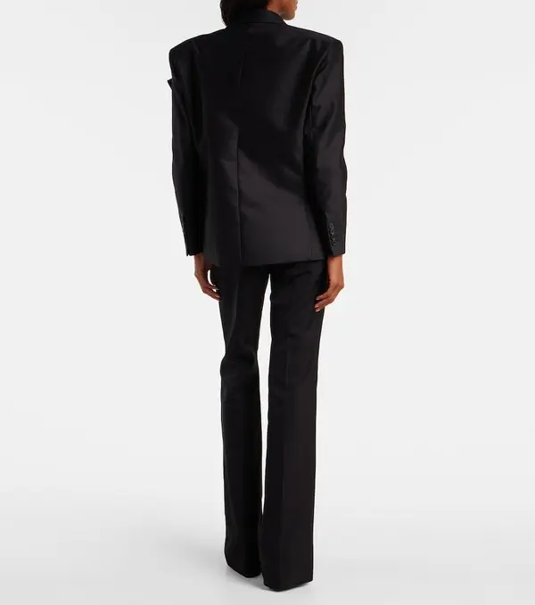 Magda Butrym Floral-appliqué Cotton Blazer