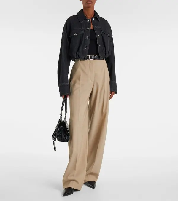 Sportmax Sondrio Cropped Denim Shirt