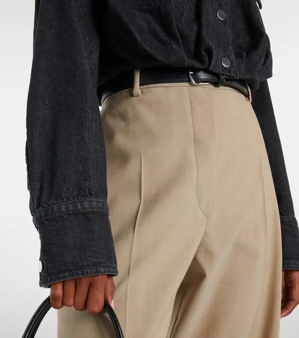 Sportmax Sondrio Cropped Denim Shirt