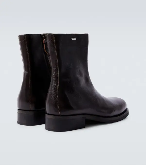 Our Legacy Camion Leather Ankle Boots - Brown