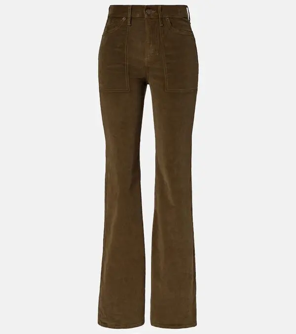 Veronica Beard High-rise Wide-leg Corduroy Pants - Brown