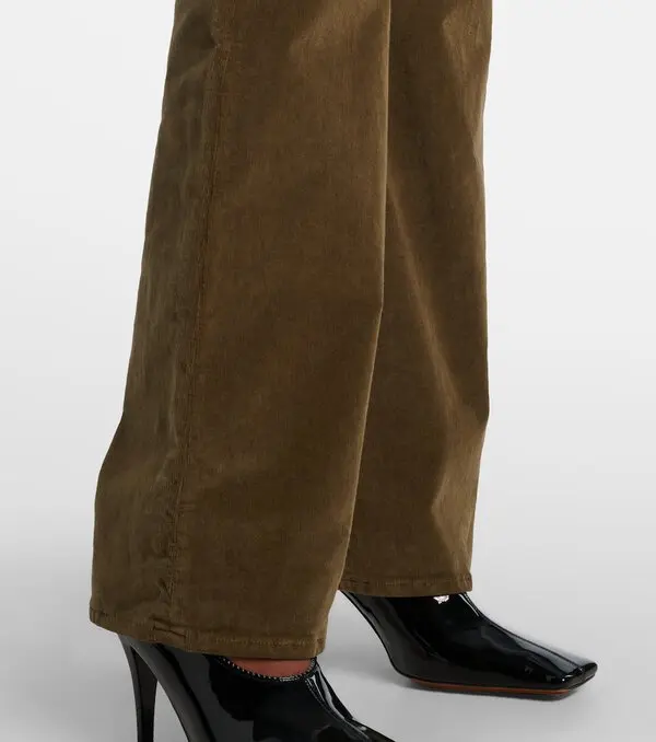 Veronica Beard High-rise Wide-leg Corduroy Pants - Brown