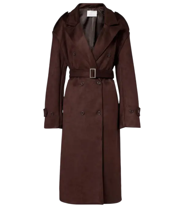 THE FRANKIE SHOP Pembroke Trench Coat - Brown
