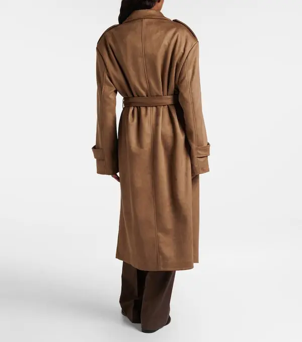 THE FRANKIE SHOP Pembroke Trench Coat - Brown