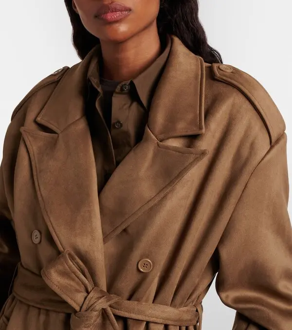 THE FRANKIE SHOP Pembroke Trench Coat - Brown